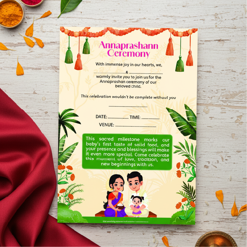 Annaprashan Invitation Girl – Momzo